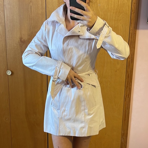 Express | Jackets & Coats | Express Light Pink Trench Jacket Sz M ...
